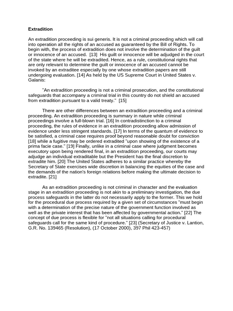 Extradition | PDF | Extradition | Social Science