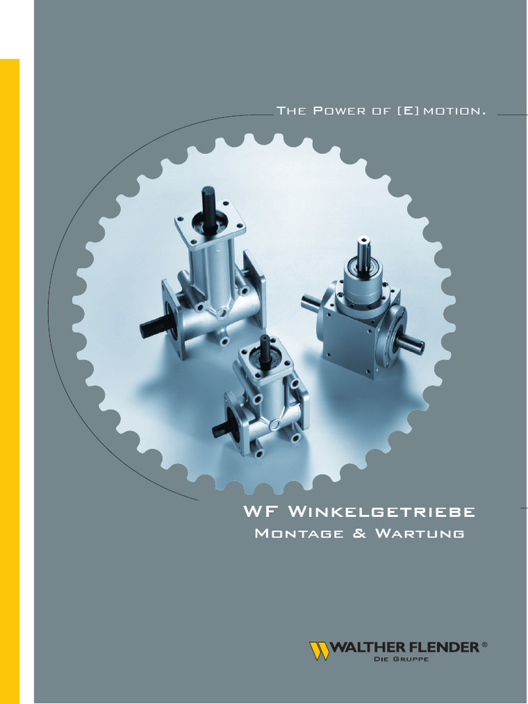Montage Und Wartung Winkelgetriebe | PDF