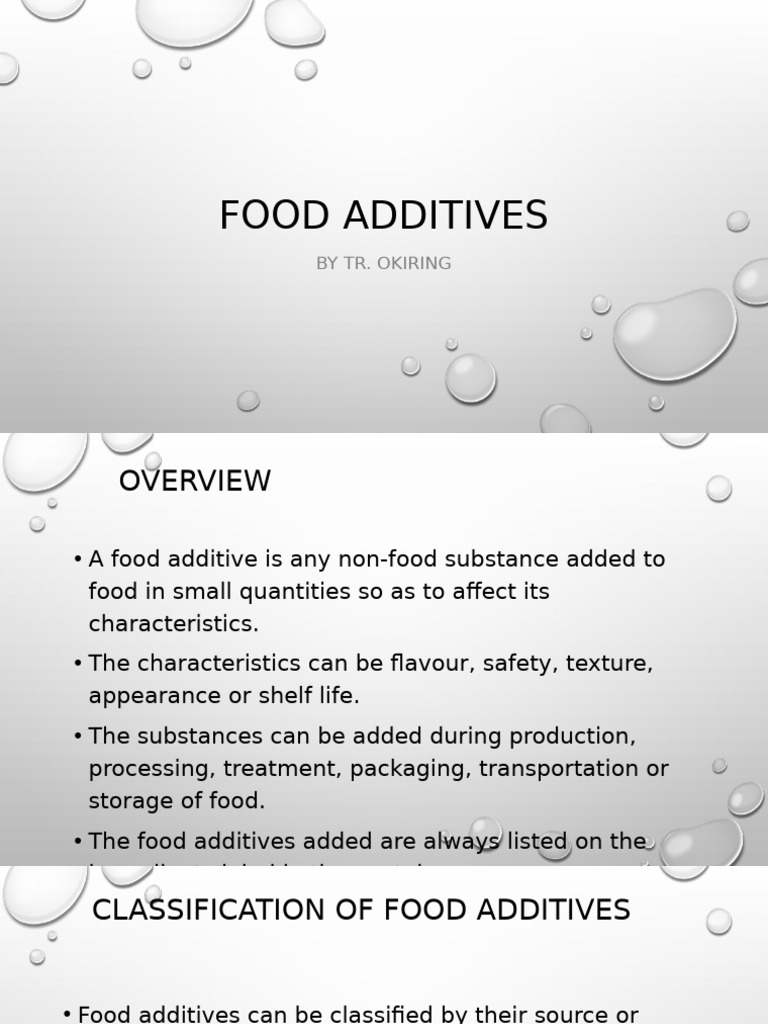 Food Additives | PDF