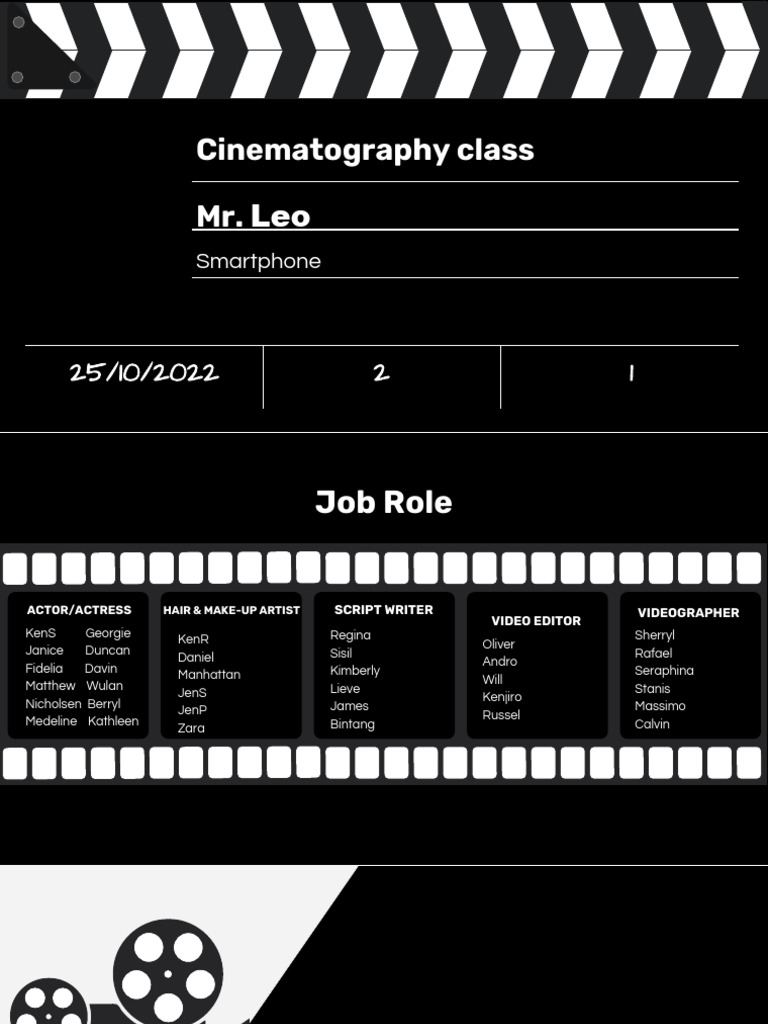 Cinematography Class | PDF