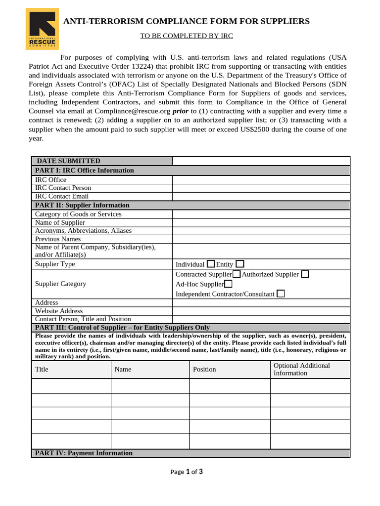 005 Annex Vi Atc Form | PDF