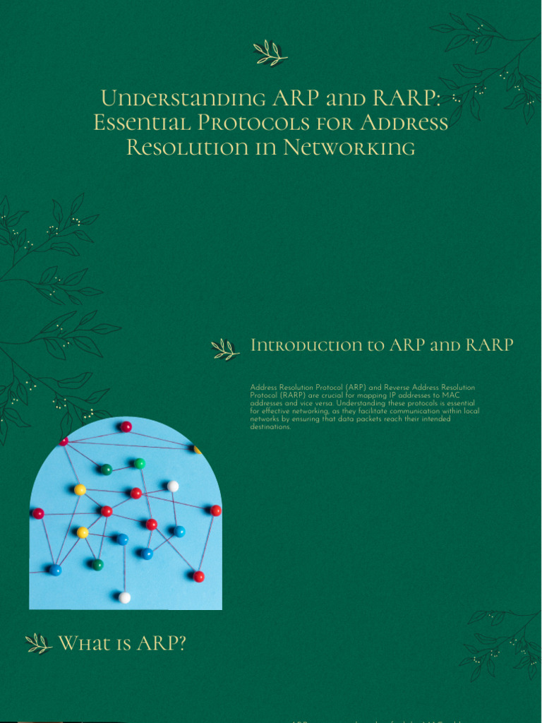 Understanding Arp and Rarp Essential Protocols For Address Resolution in Networking | PDF