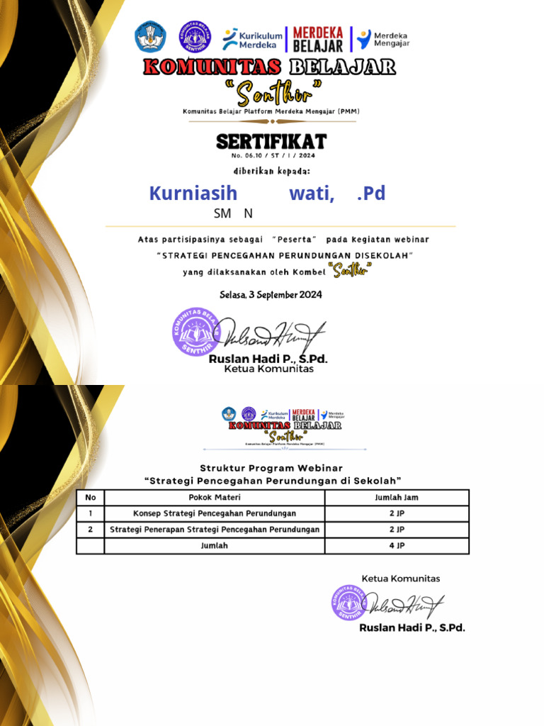Sertifikat_Webinar_1 (1) | PDF