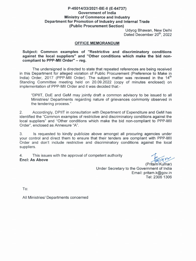 Common Examples of Restrictive and Discriminatory Conditions Against ...