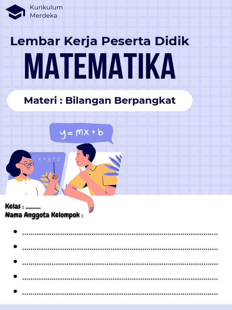 Biru Ilustrasi Sampul LKPD Matematika (1) | PDF