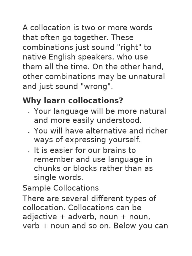A Collocation | PDF