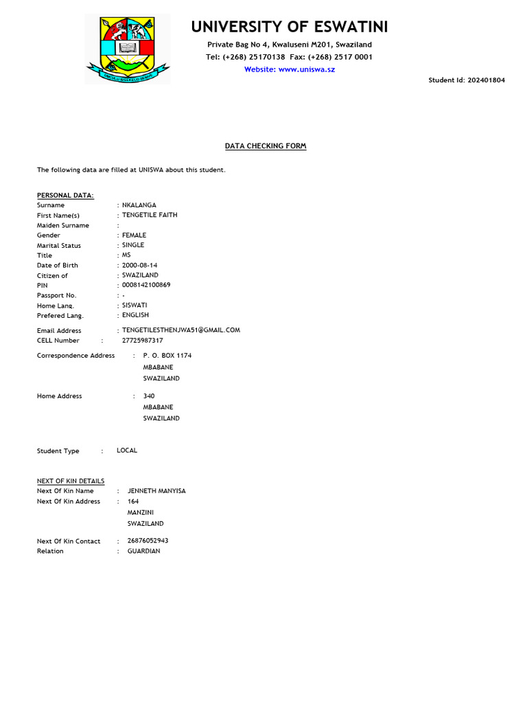 Data Check Pdf