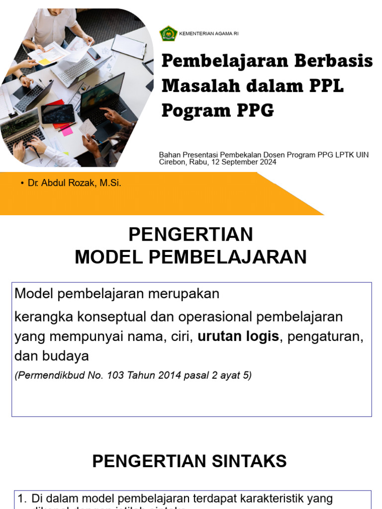 Materi Pbl Ppl Ppg 24 Pdf Pedagogy Education Theory