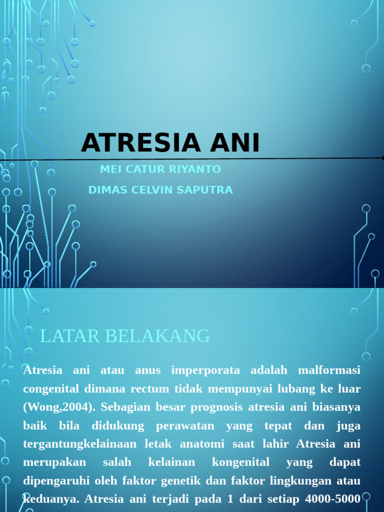 ATRESIA ANI Power Point | PDF