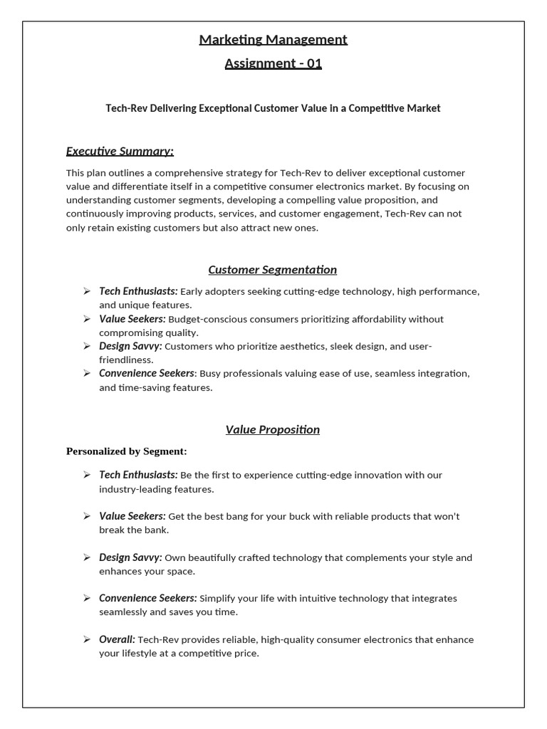 Marketing Management 1 | PDF