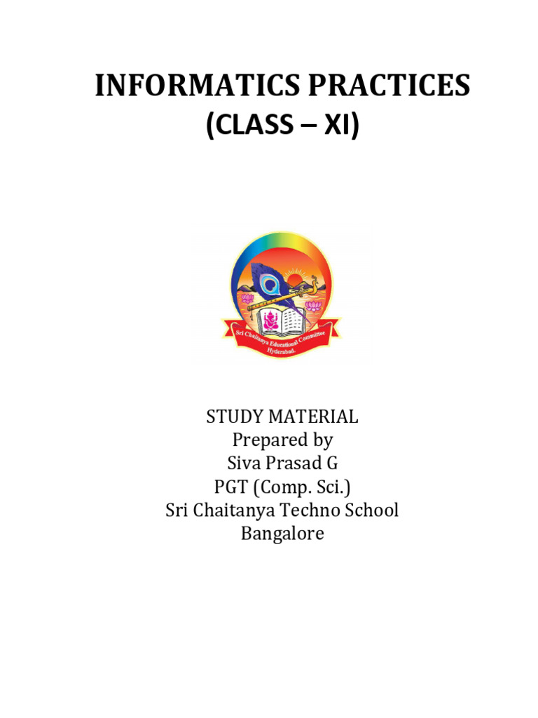 Ip Cbse Xi Final Book | PDF