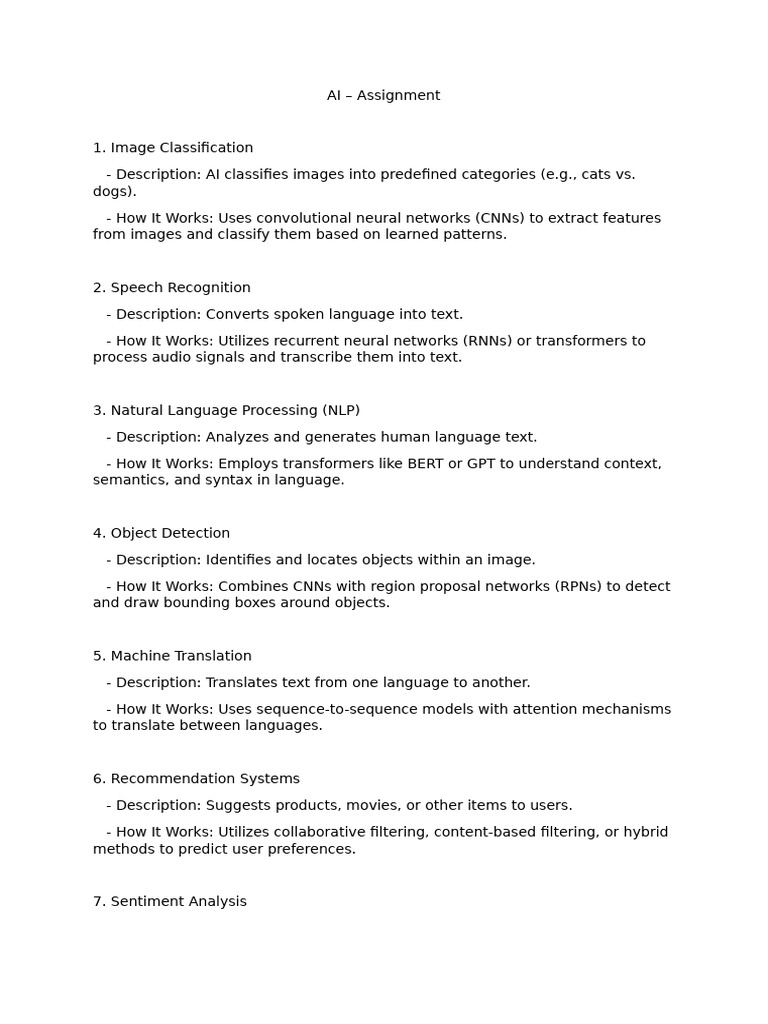 AI - Assignment | PDF