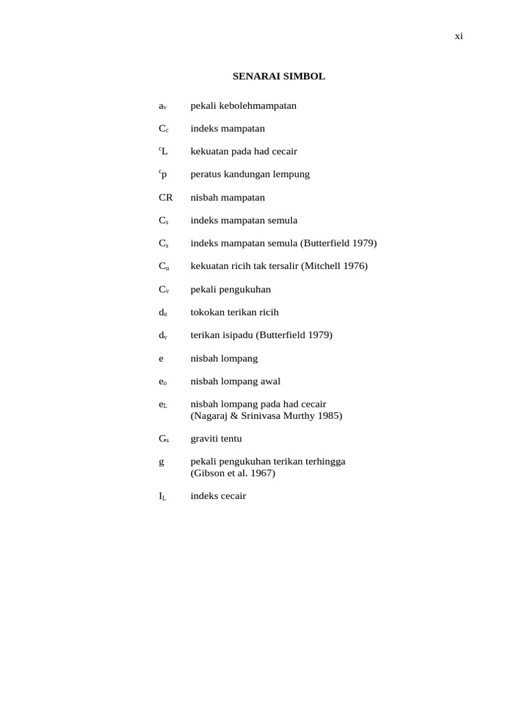 Senarai Simbol | PDF