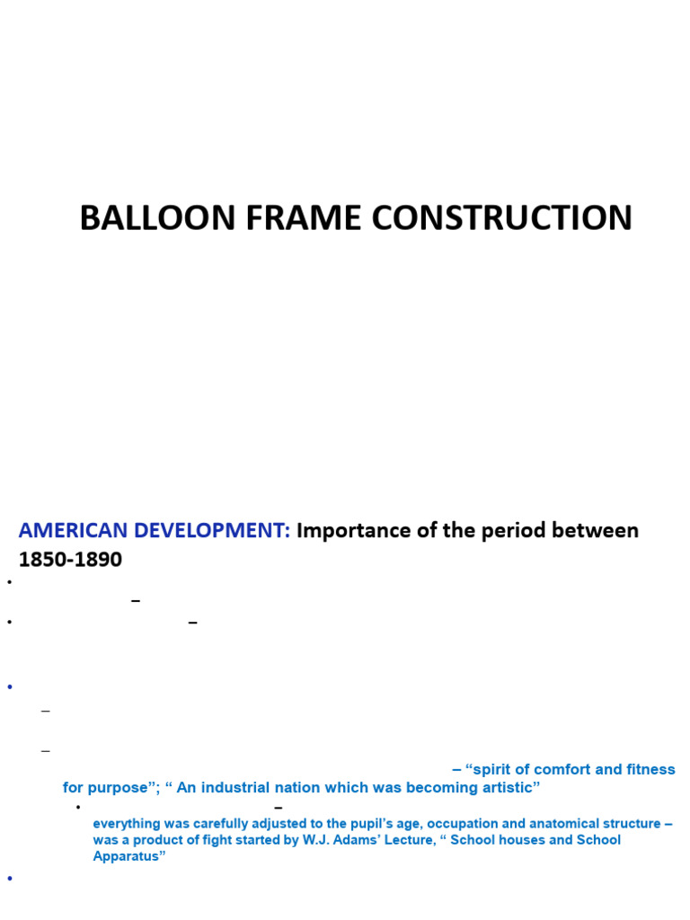 Balloon Frame | PDF