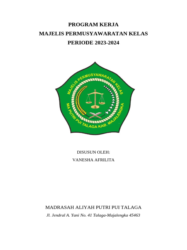 Program Kerja Mpk 2023-2024 | PDF