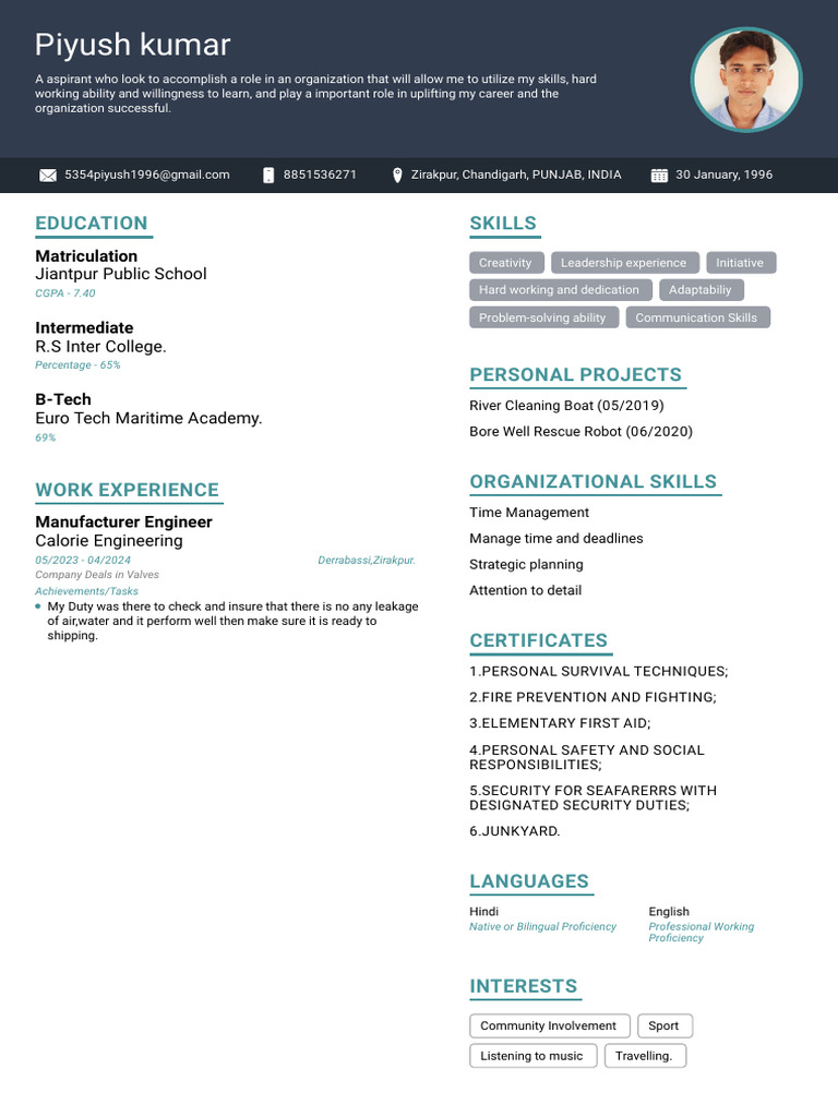 Piyush Resume1 | PDF