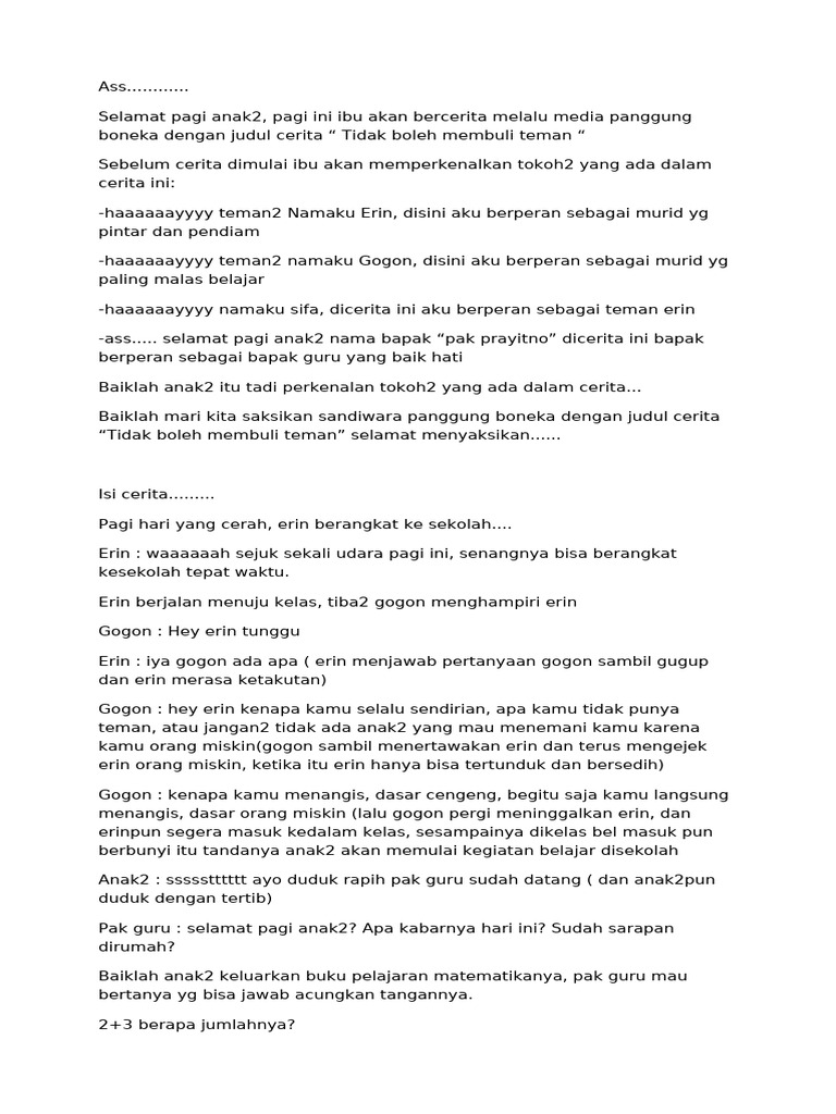 Panggung Boneka | PDF