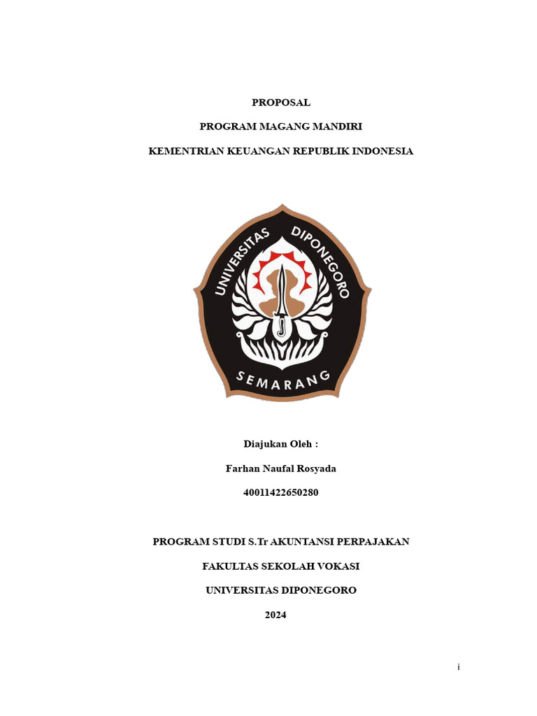Proposal Magang Kementrian Keuangan | PDF | Career & Growth | Finance ... Proposal Magang Kementrian Keuangan | PDF | Career & Growth | Finance ...