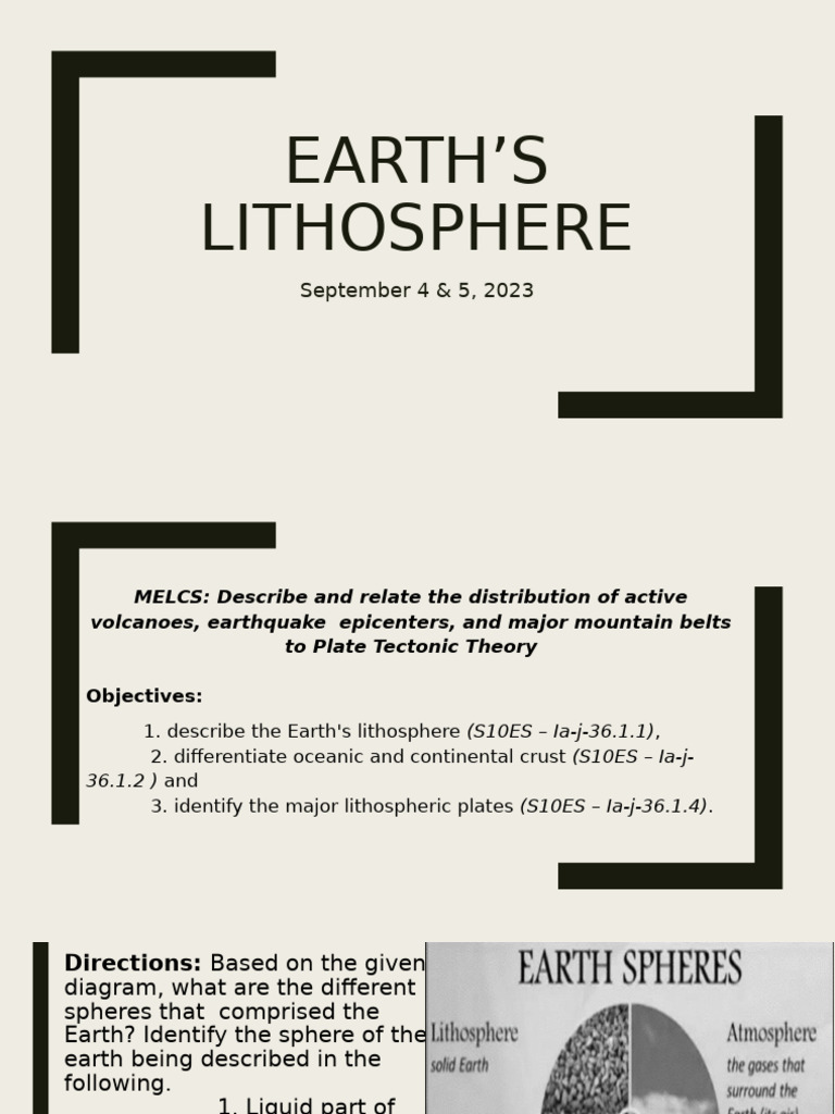 Ppt. Lithosphere | PDF