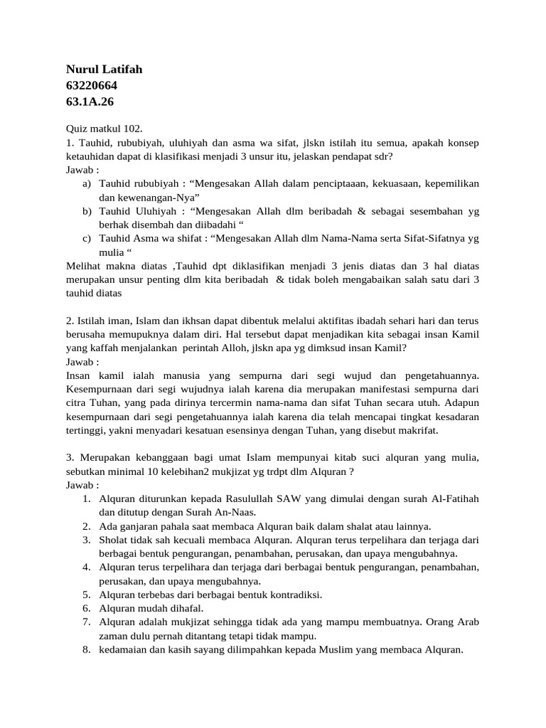 Reva Aulia Quiz Matkul 102 | PDF