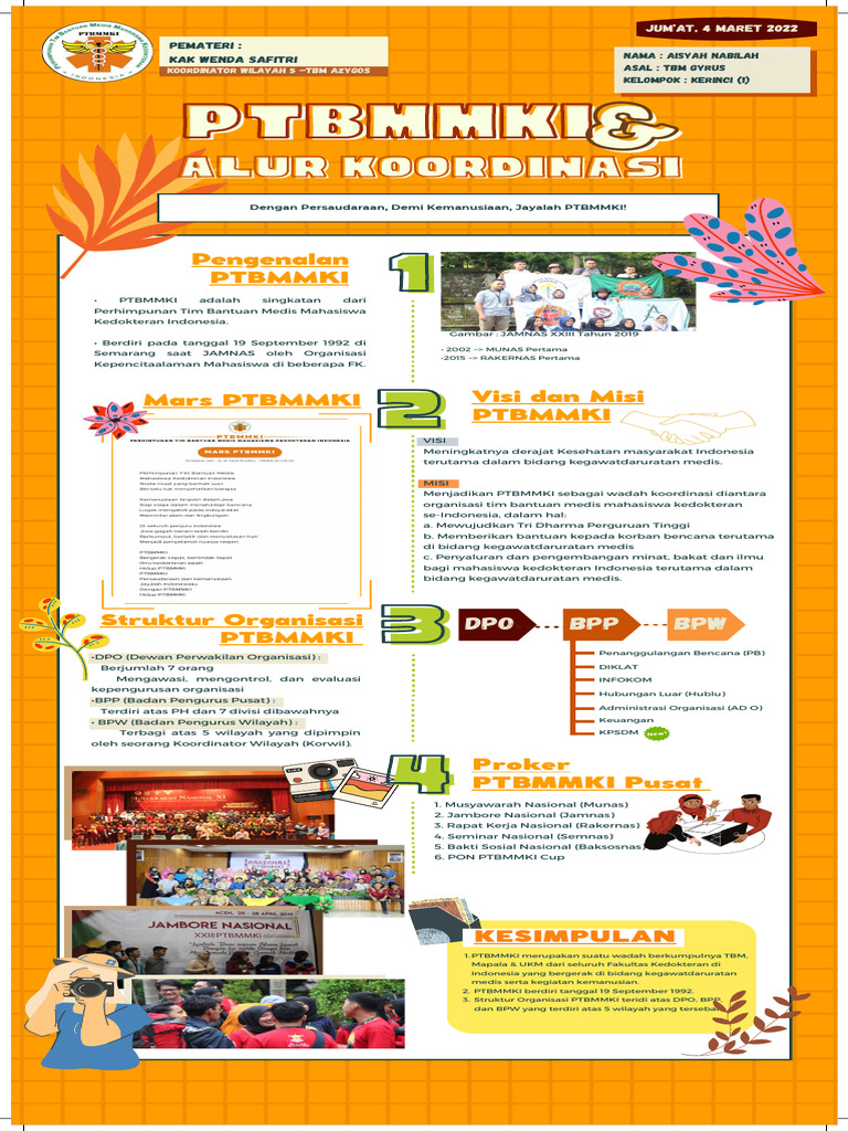 Pengenalan PTBMMKI Dan Alur Koordinasi | PDF