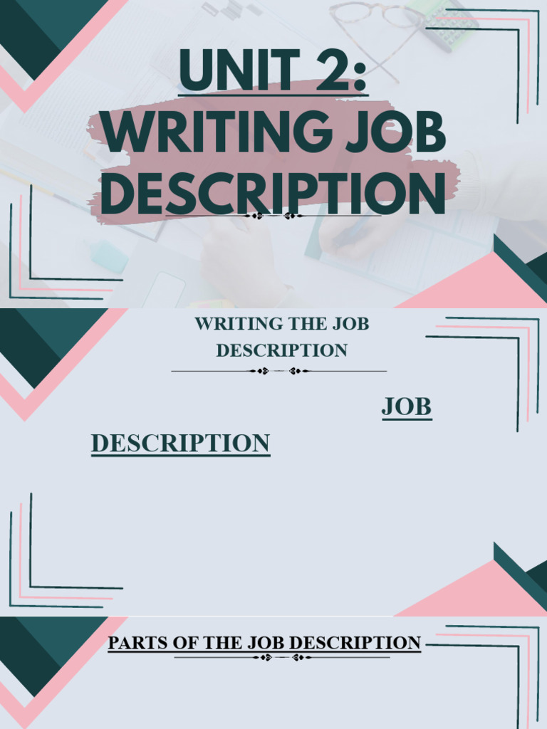 Job Description | PDF | Business | Self-Improvement