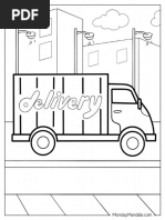 Lego Monster Truck Coloring Page | PDF