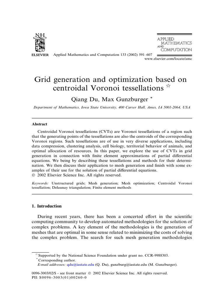 Grid Gen and Optimization | PDF | Mathematics