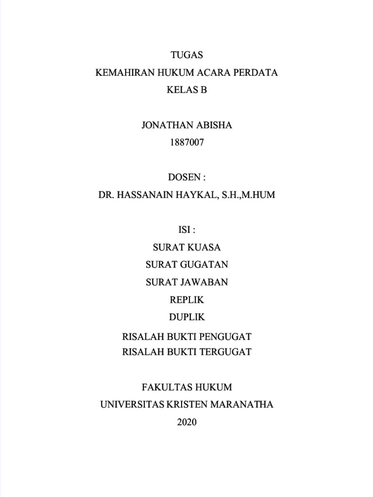 PDF Kemper Lengkap Jonathan Abisha 1887007 Compress | PDF