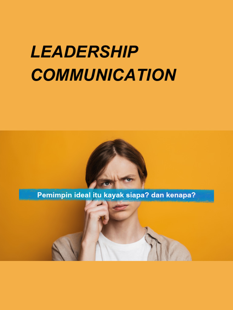 Leadership Communication Pdf