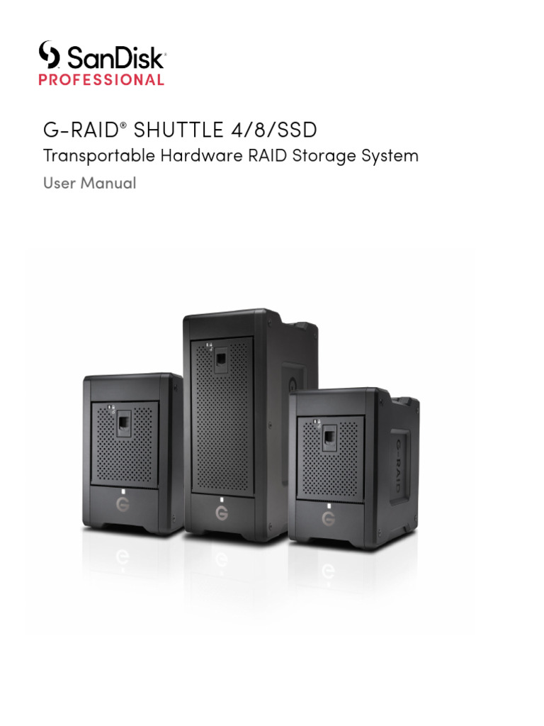 User Manual G Raid Shuttle 4 8 SSD | PDF | Installation (Computer ...
