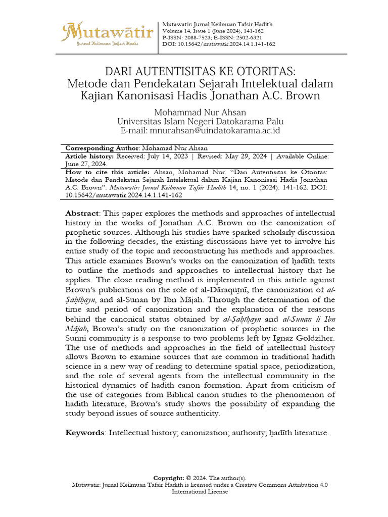 7.+Ahsan_Edited_Kanonisasi | PDF