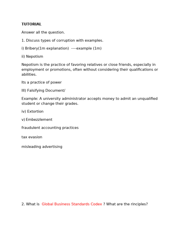 TUTORIAL Answer Discussion | PDF