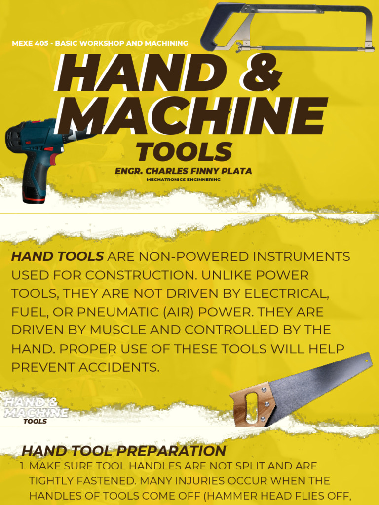 04 Hand & Machine Tools | PDF