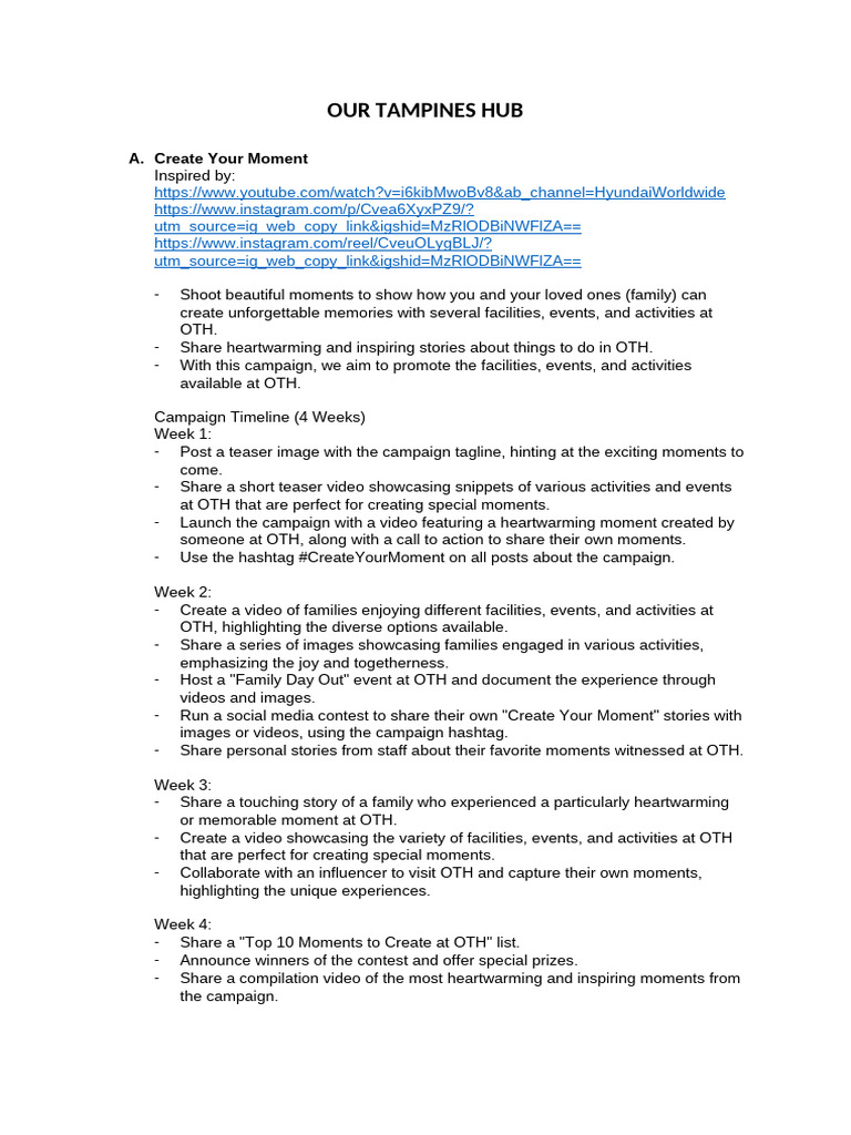 Campaign Timeline OTH | PDF