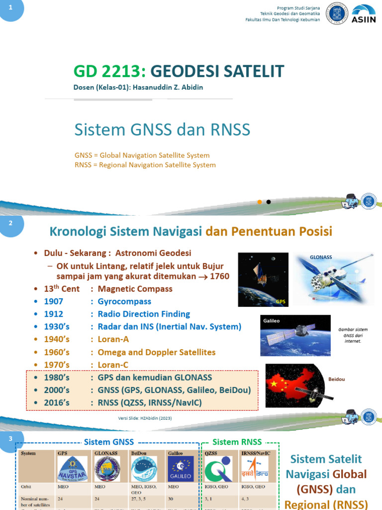 Geosat 2024 - 08 - GNSS Dan RNSS | PDF