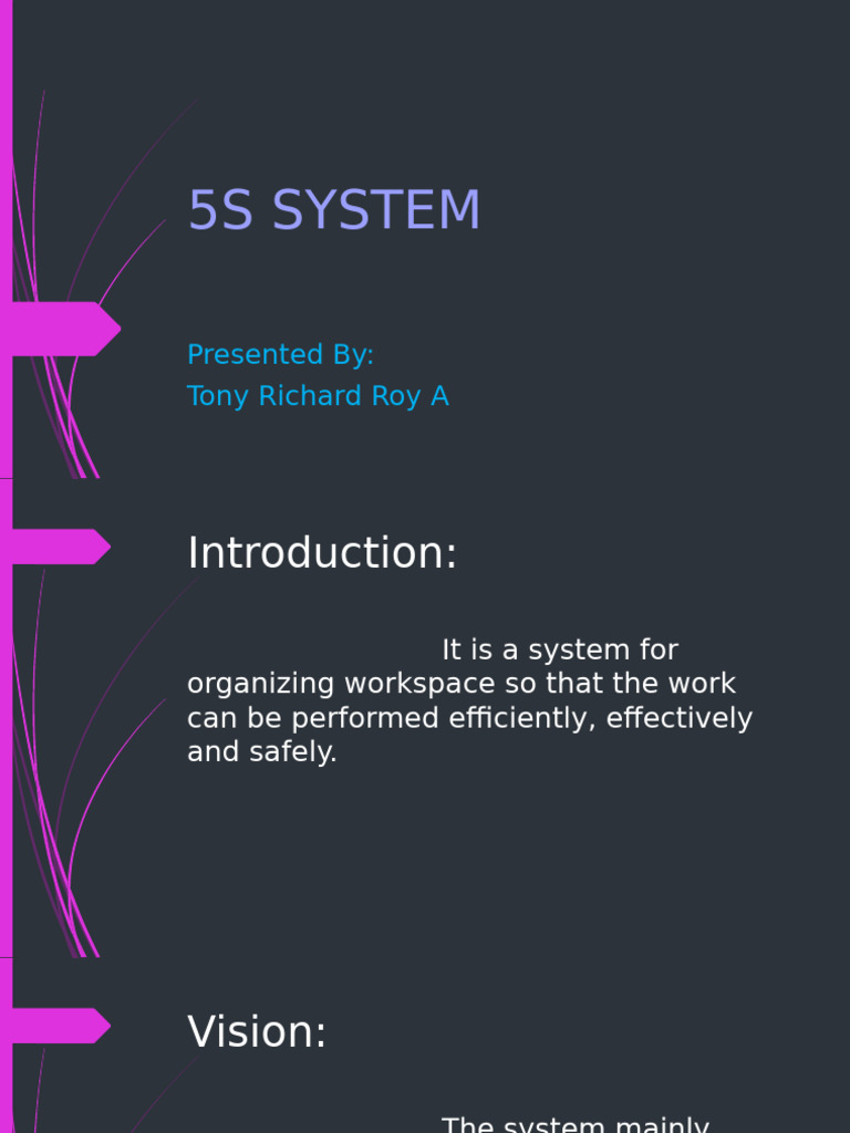5S SYSTEM | PDF
