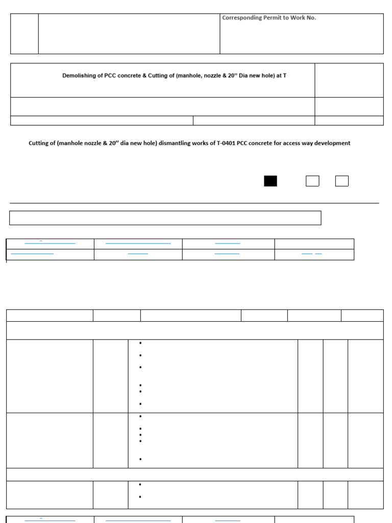 JSA FOR T-0401 | PDF