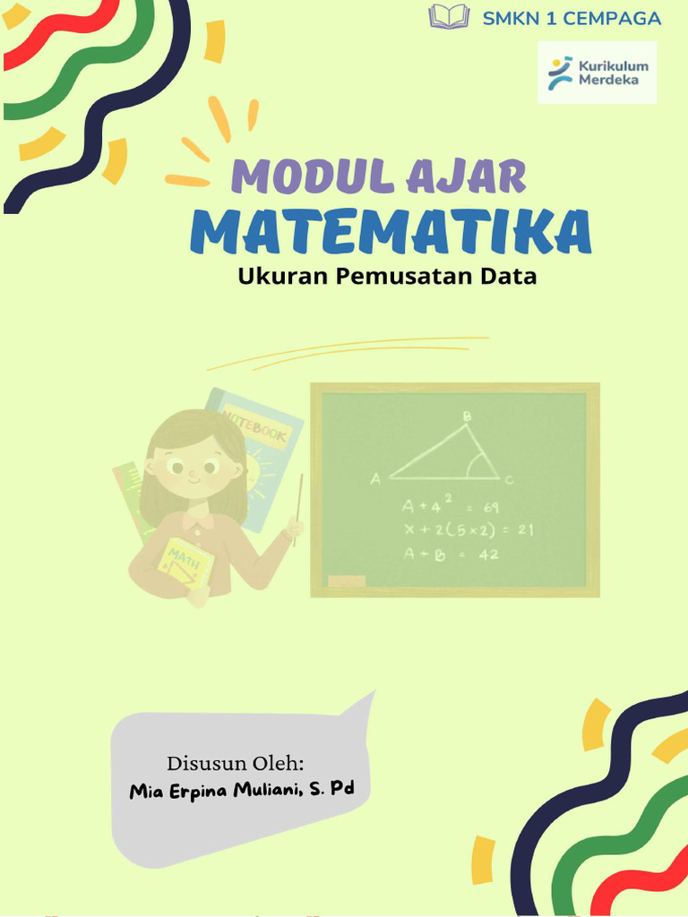 Modul Ajar Ukuran Pemusatan Data Tunggal | PDF