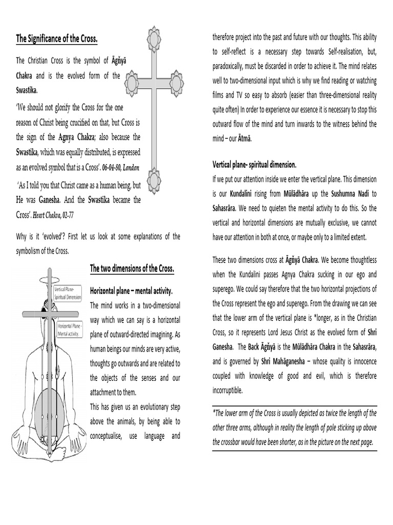 Significance of The Cross | PDF | Mantra | Religion & Spirituality
