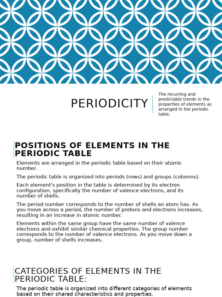 03 Periodicity | PDF