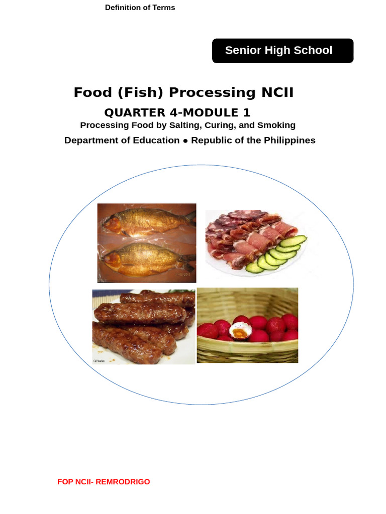 Module in Food Processing NC II-Grade 11 | PDF | Salt | Meat