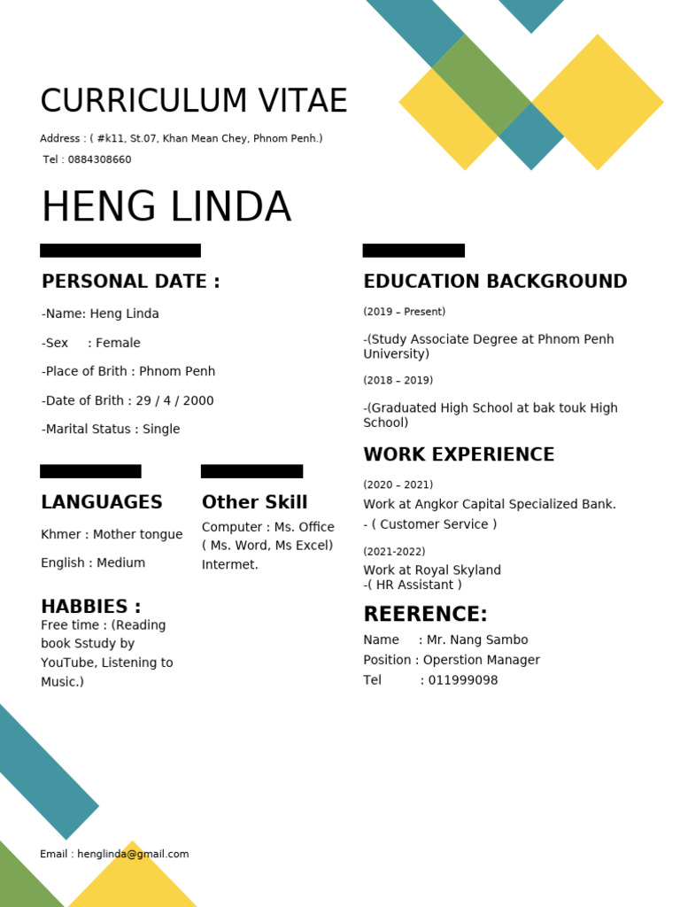Curriculum Vitae | PDF