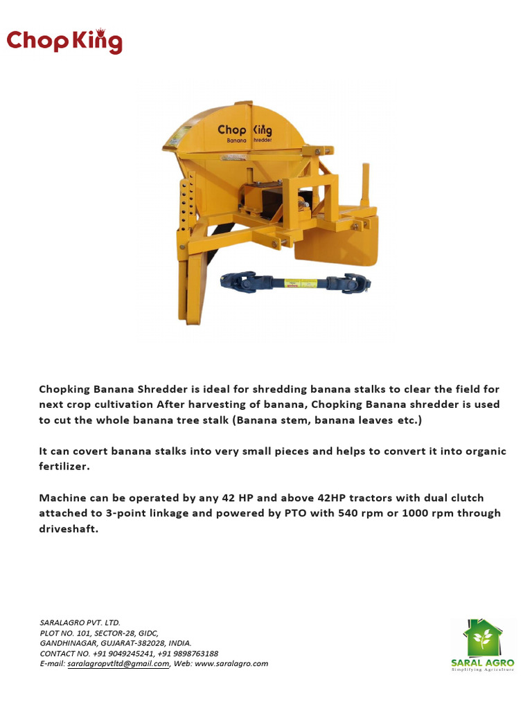 Banana Shredder | PDF