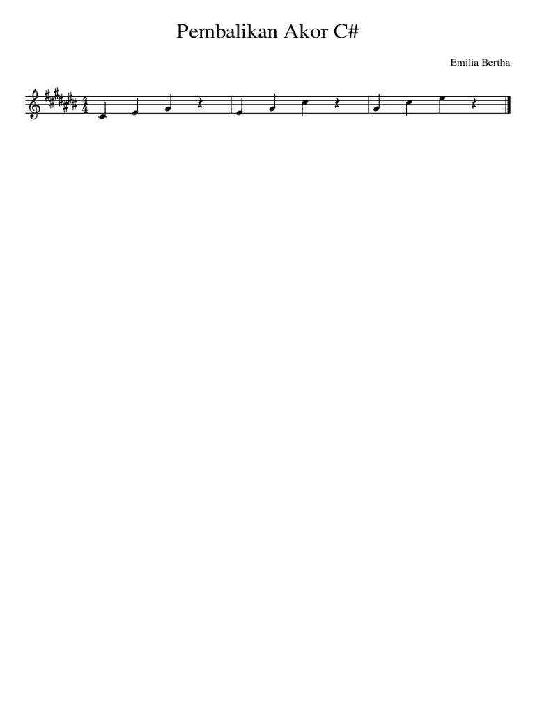 Pembalikan Akor C# | PDF