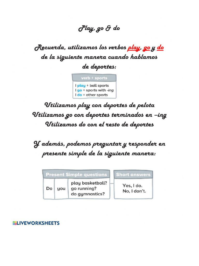 Explanation Play Go Do | PDF