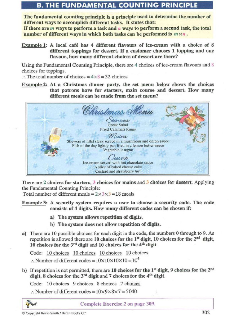 Grade 12 - PROBABILITY (Fundamental Counting Principal) | PDF