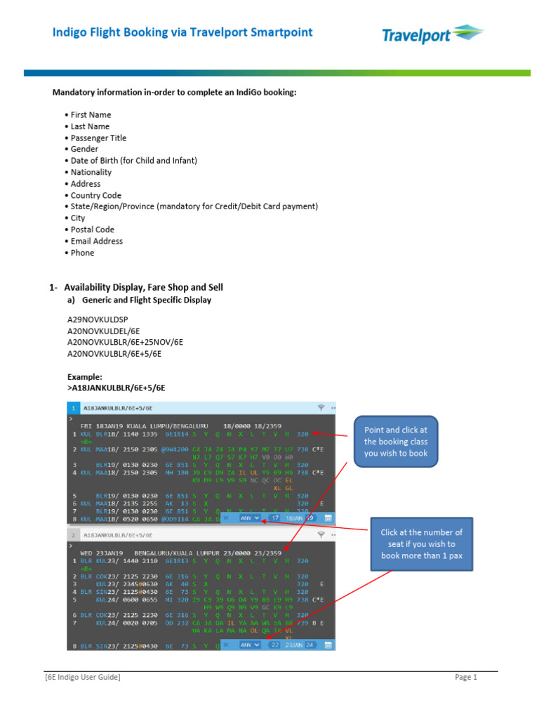 Indigo Booking Process - Travelport - 2023.09.05 | PDF | Credit Card | Fee