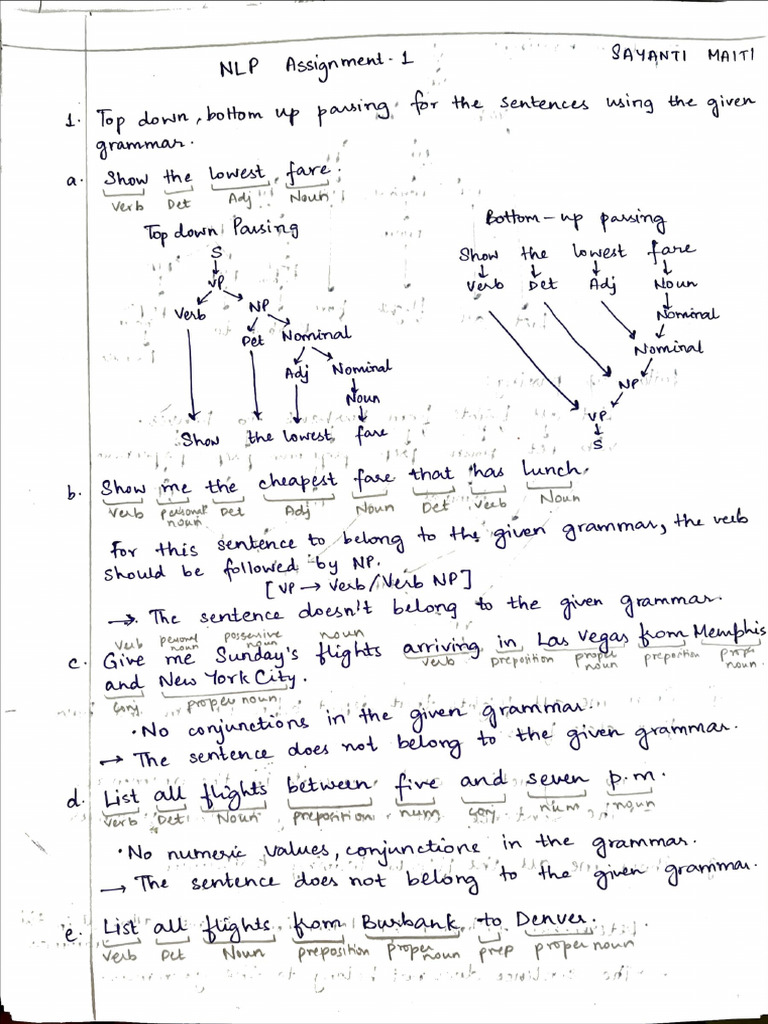 NLP Assignment 1 | PDF