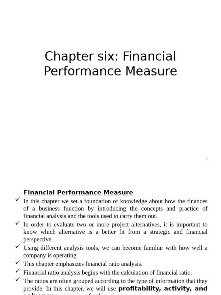 Financial Performance Measurement Guide | PDF | Equity (Finance ...